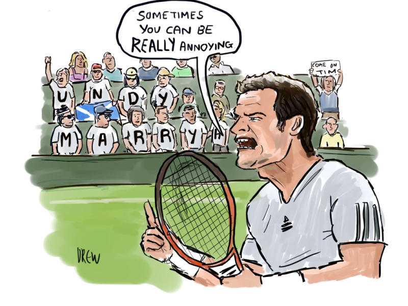 Cartoons I Drew: Wimbledon Final 2013