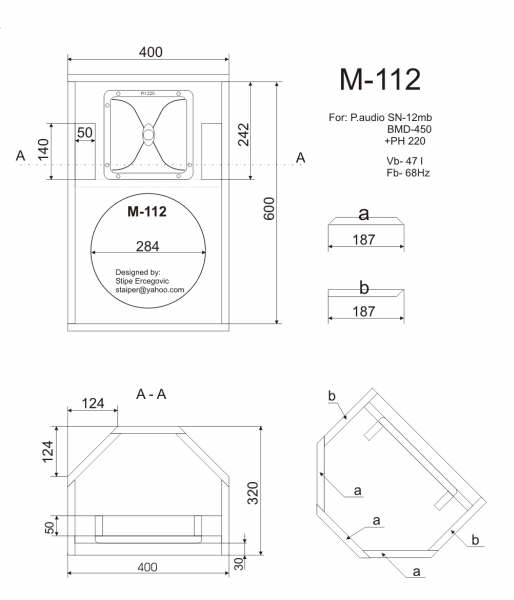 Skema Box Speaker Monitor 12 Inch