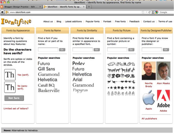 Design Practice: Design Principles: Study Task 1- Identify The Font