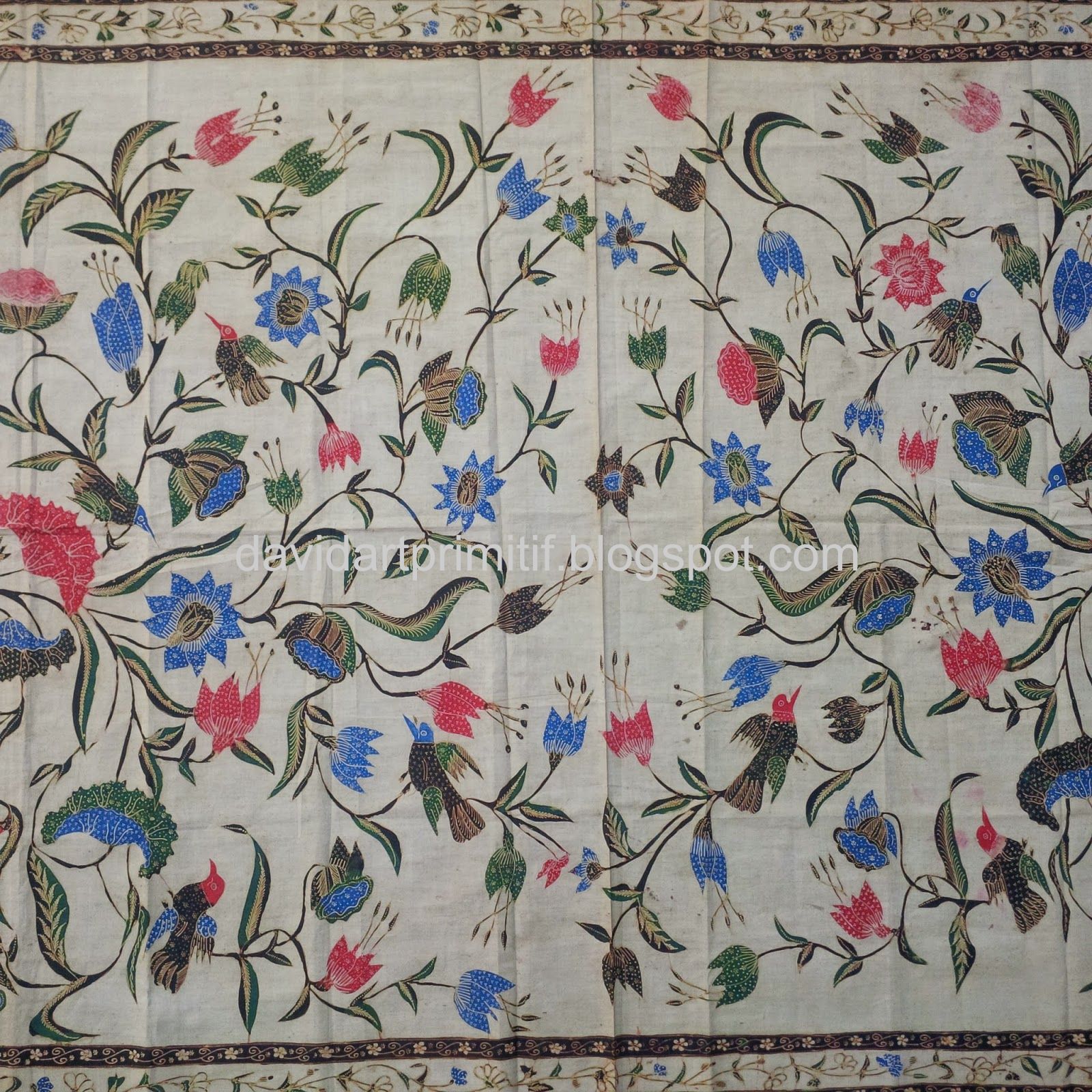 Art & Primitif: Kain Selendang Wayang Batik Belanda