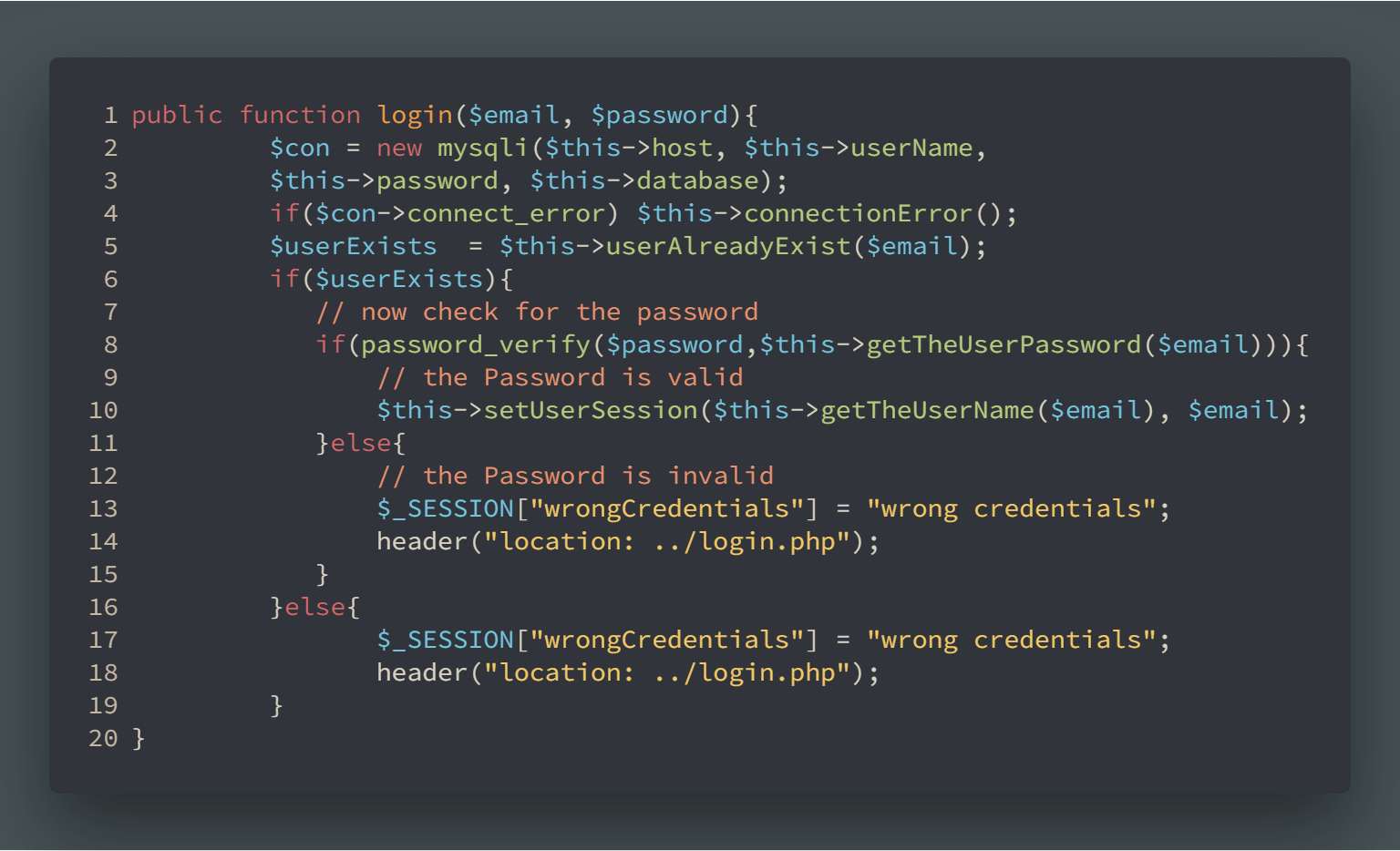 OOP Authentication Using PHP 7