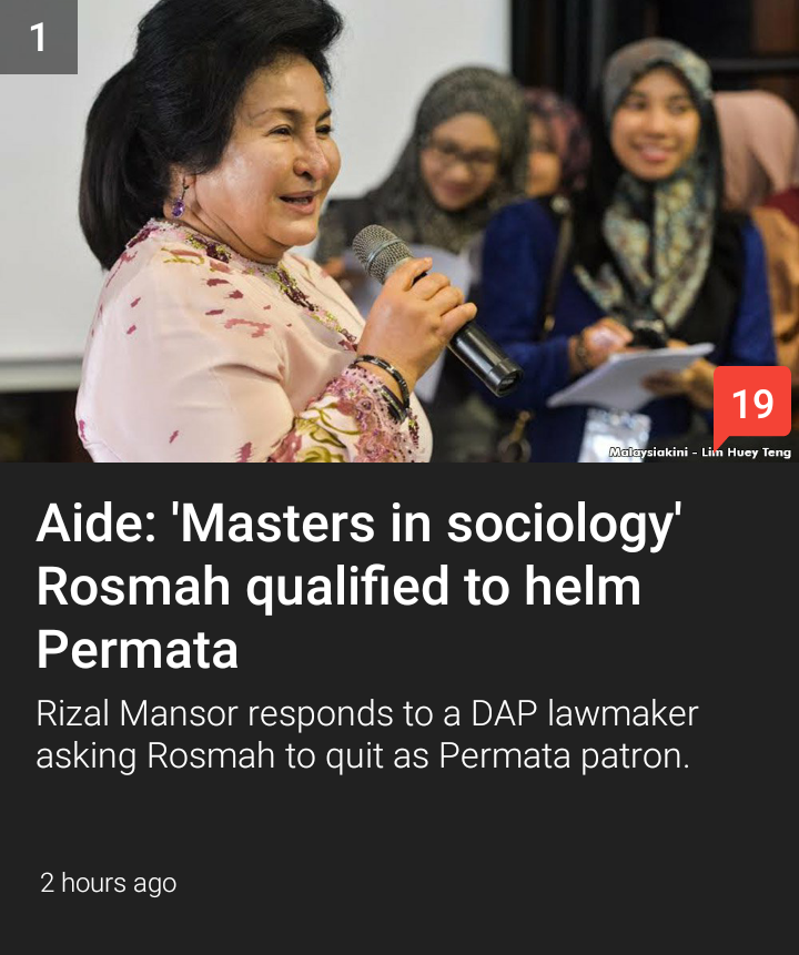 Rosmah cuma buat kebajikan, Betty Chew AJK PCCC untuk masyuk | THE ...