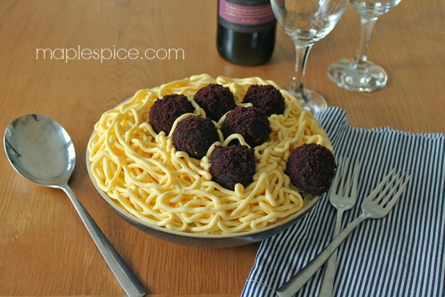 maple•spice: Spaghetti and Meatball Cake