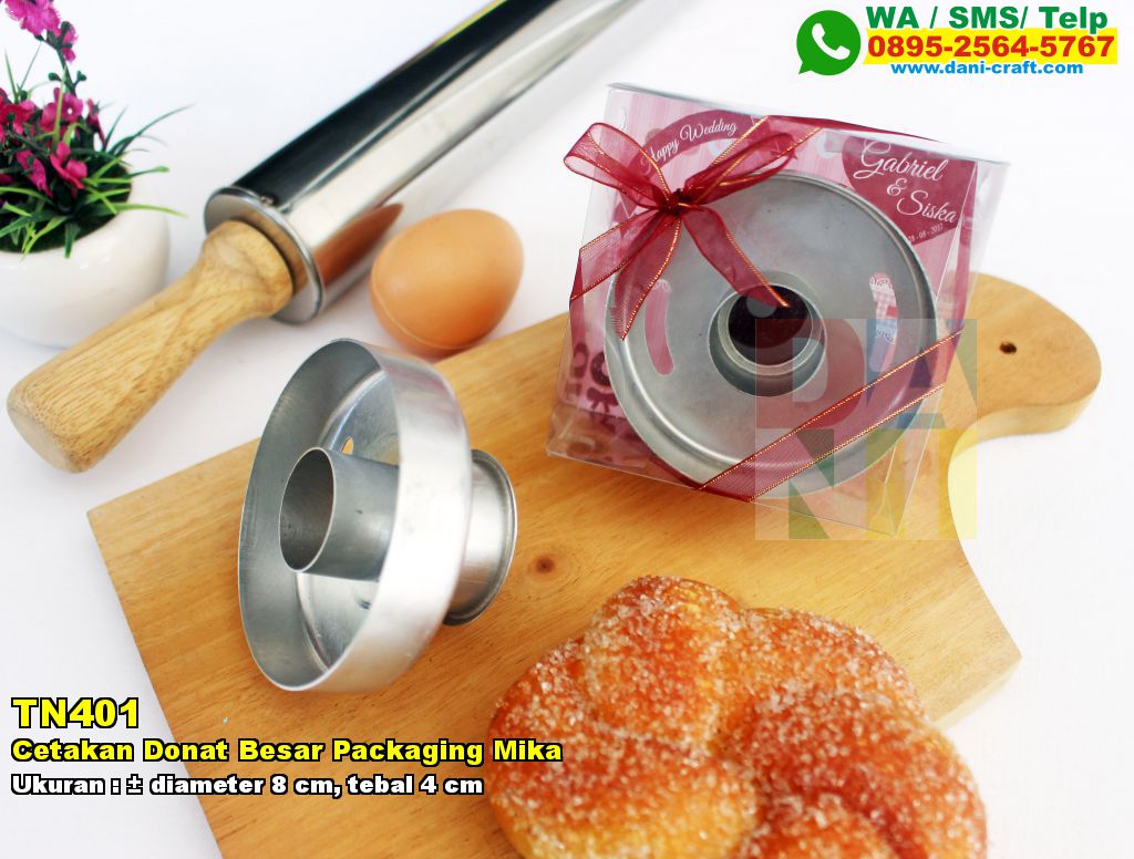 Cetakan Donat Besar Packaging Mika | Souvenir Pernikahan