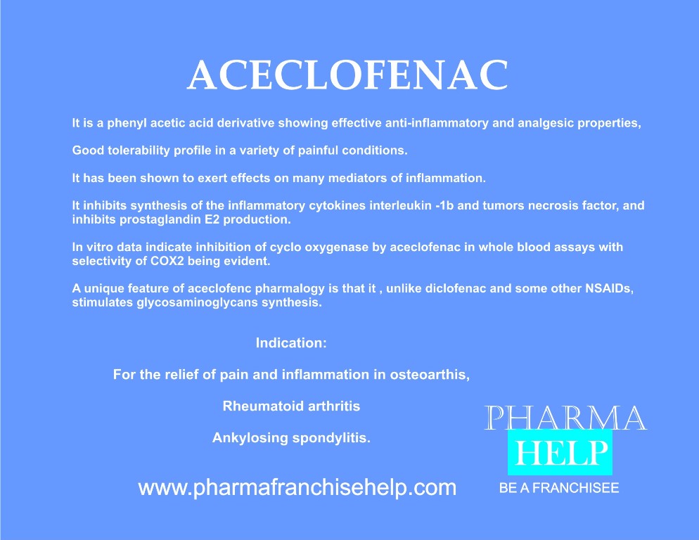 Aceclofenac – Pharma Franchise Help