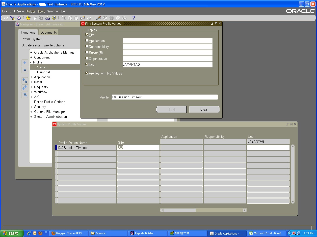 Oracle Apps Erp How To Increase Oracle Froms Session Times