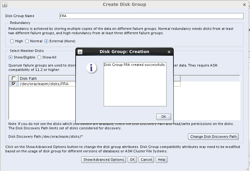 Oracle DBA & Data Science Enthusiast: Create Asm diskgroups using ASMCA Oracle DBA & Data Science Enthusiast: Create Asm diskgroups using ASMCA