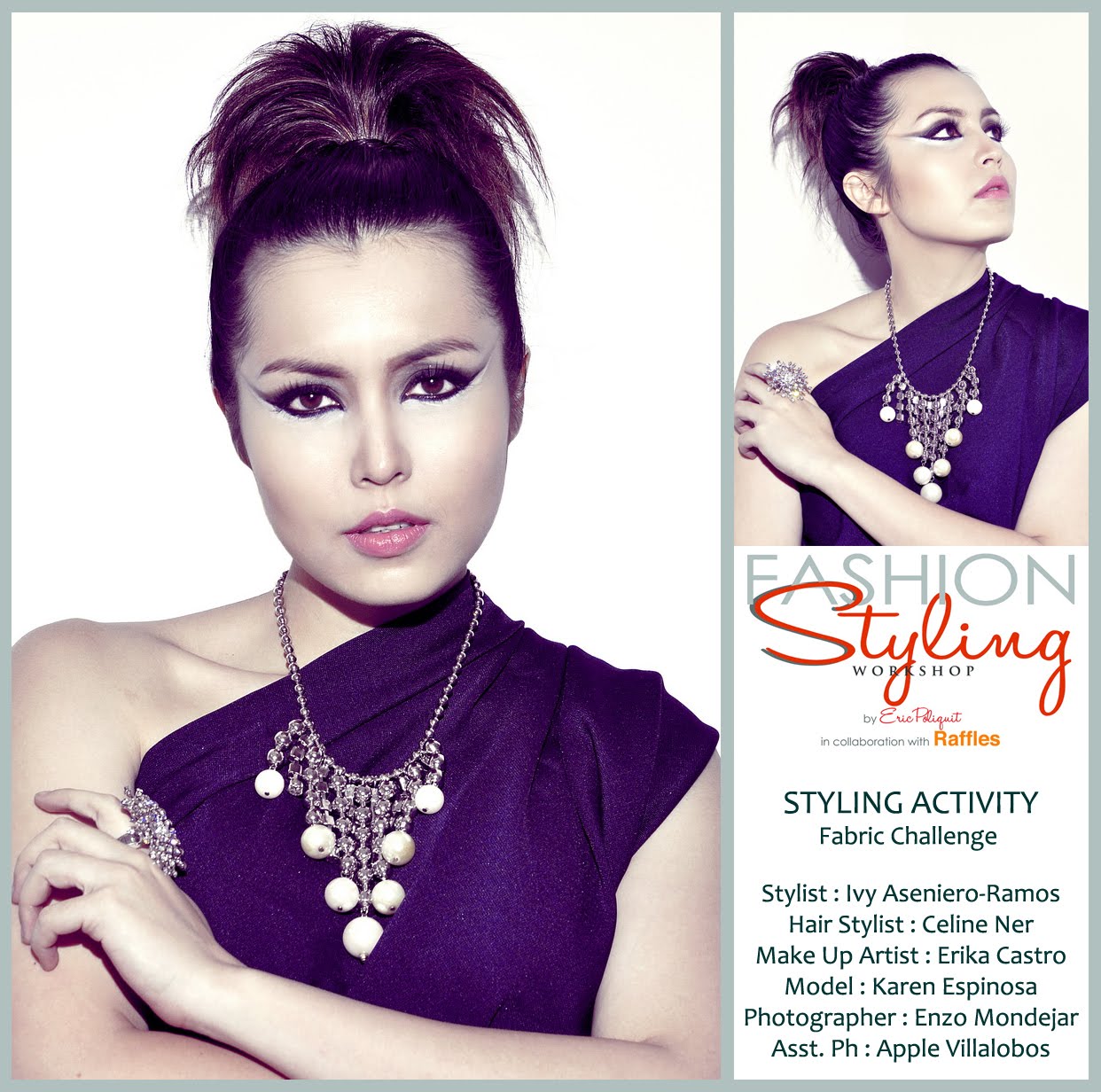 My Style. My Works.: FASHION STYLING WORKSHOP Batch 1 : Fabric Challenge