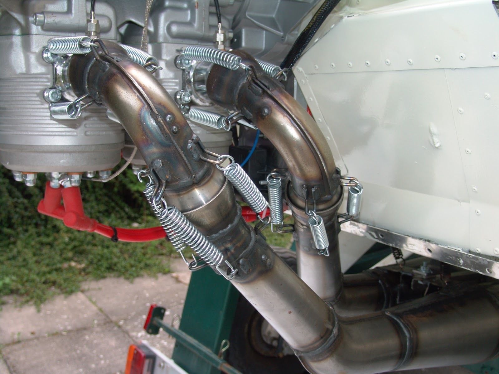 Living With An Avid Flyer: Exhaust system in place