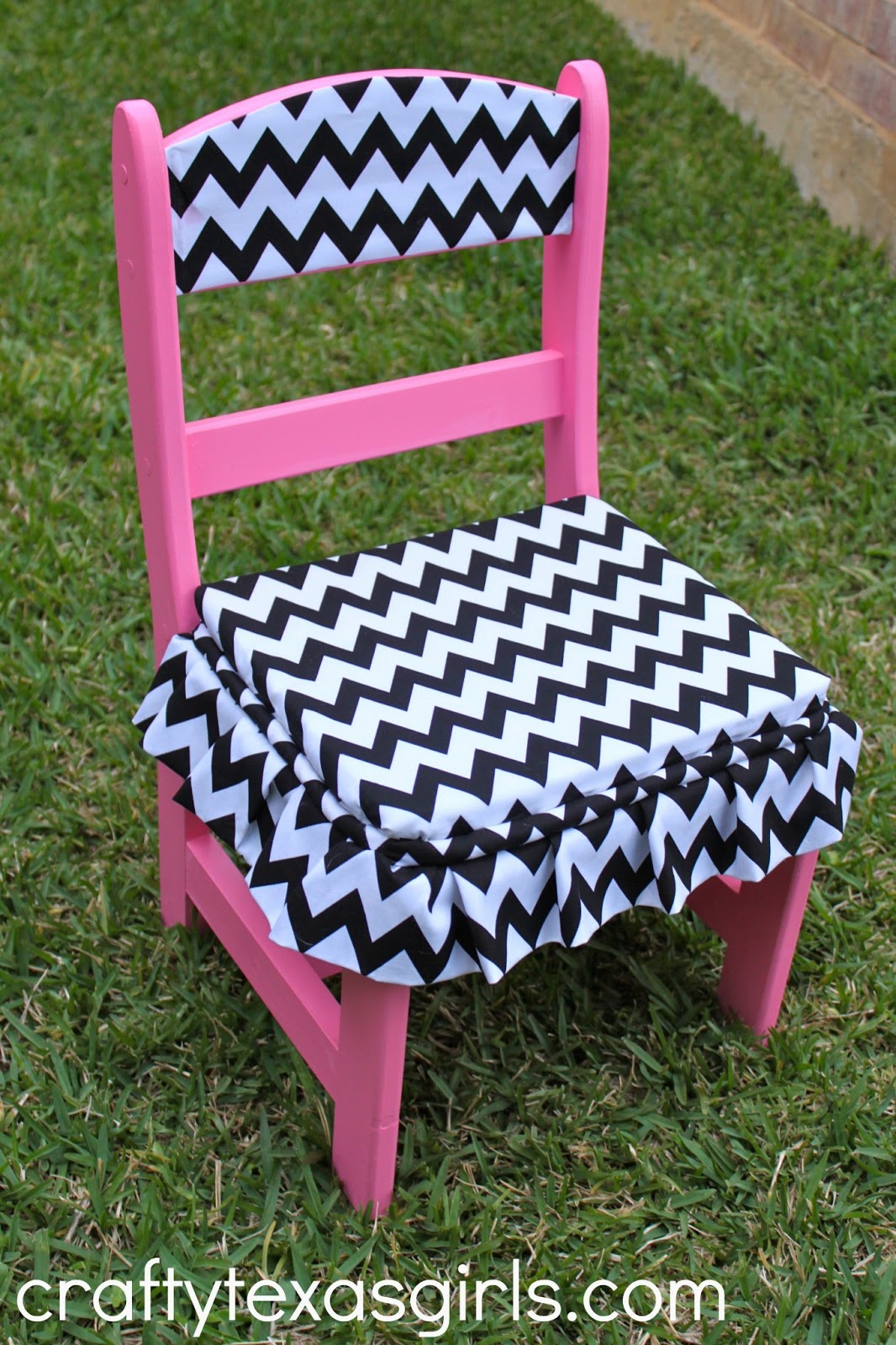 Crafty Texas Girls: The Lil' Chevron Chair {Cherish the Children}