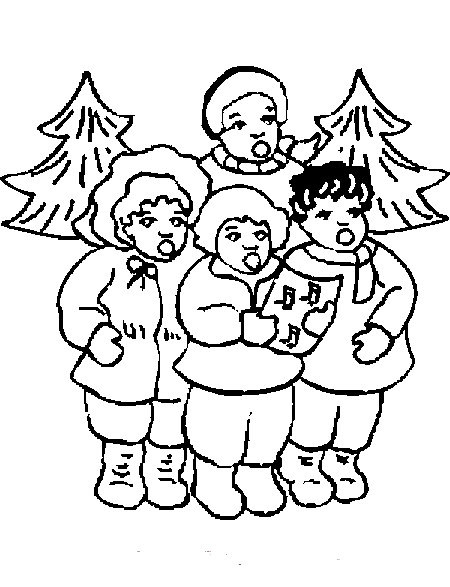 COLINDATORI - imagini de colorat pentru copii :: Fise de lucru ...