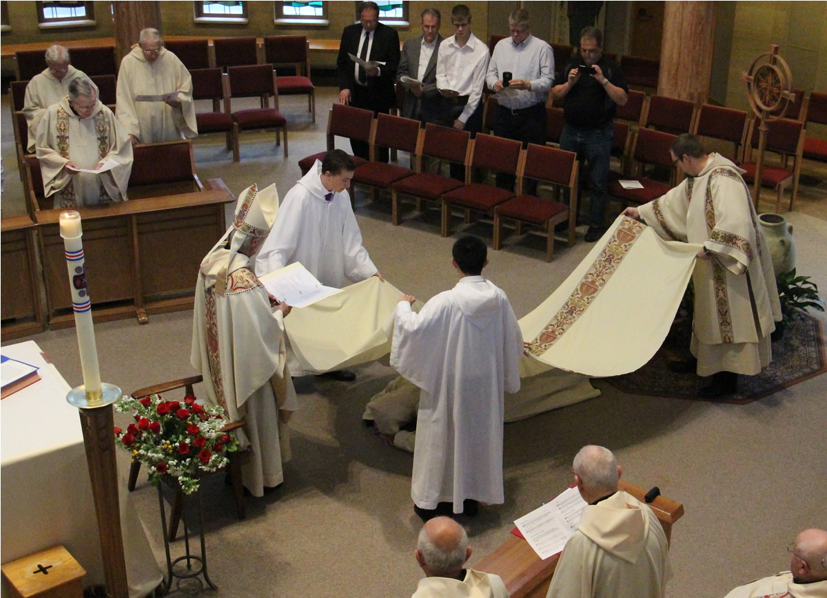 Mount Michael News Archive 2011-2017: Brother Roger Professes Final Vows.