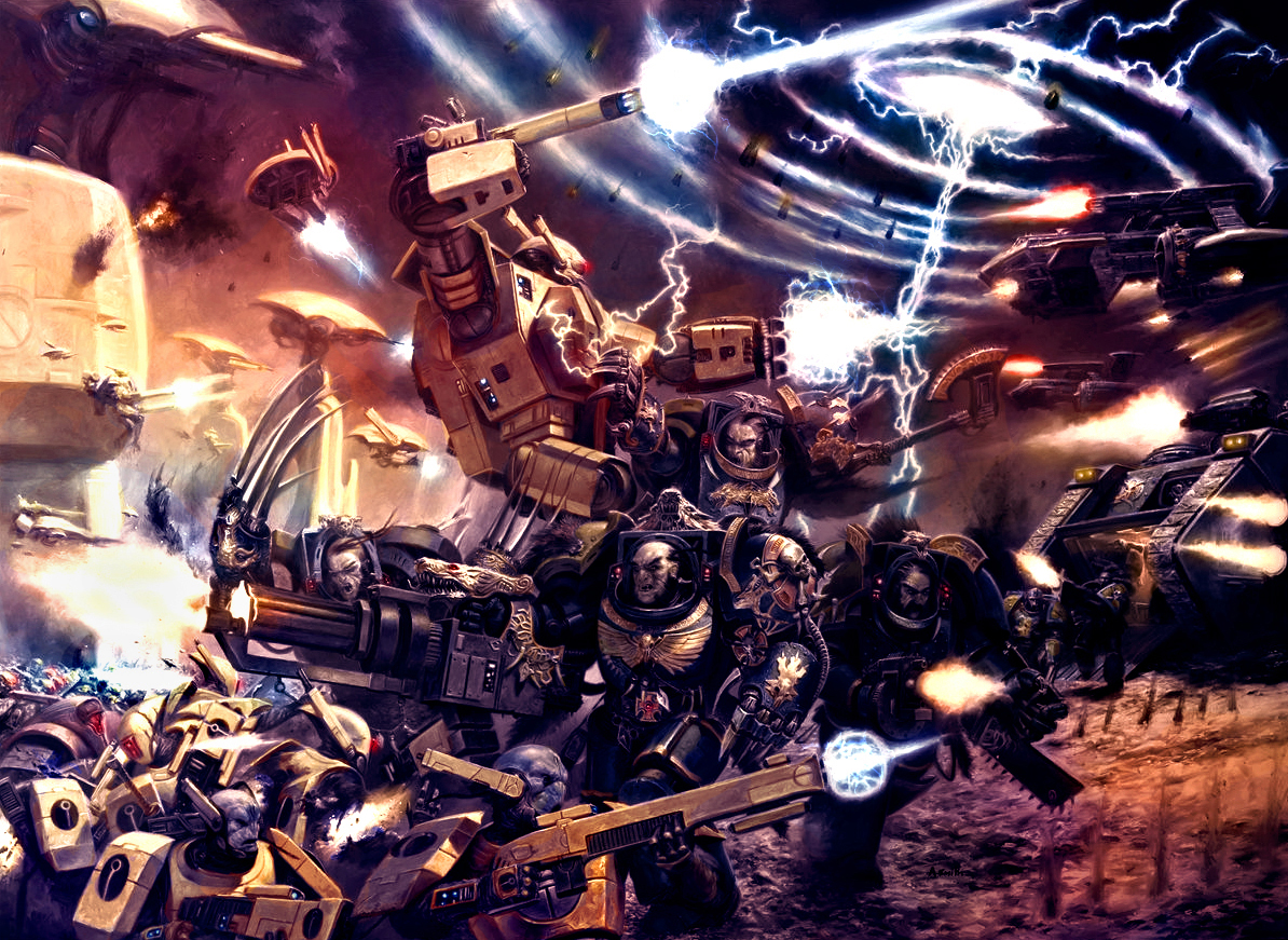 WARHAMMER FREAK FACTORY - ILUSTRACIONES DE BATALLAS 40K - DIBUJOS ...