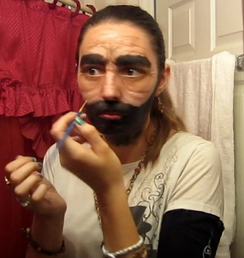 EasyMeWorld: Halloween Hobo Face Painting Tutorial