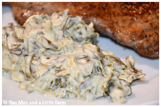 Two Men and a Little Farm: CREAMED COLLARD GREENS RECIPE