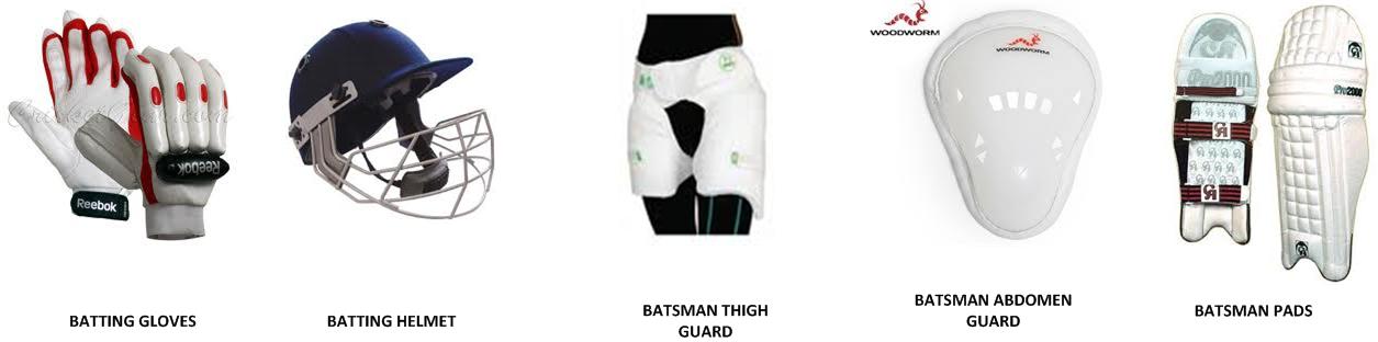 Sports Finland: Cricket : Basic Playing and Protective Gears