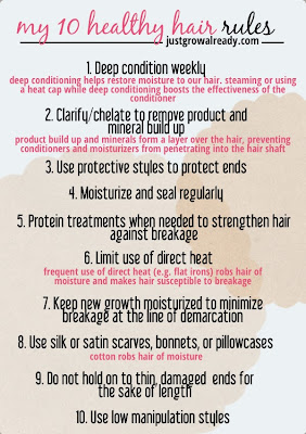 My 10 Healthy Hair Rules | Just Grow Already! | Bloglovin’