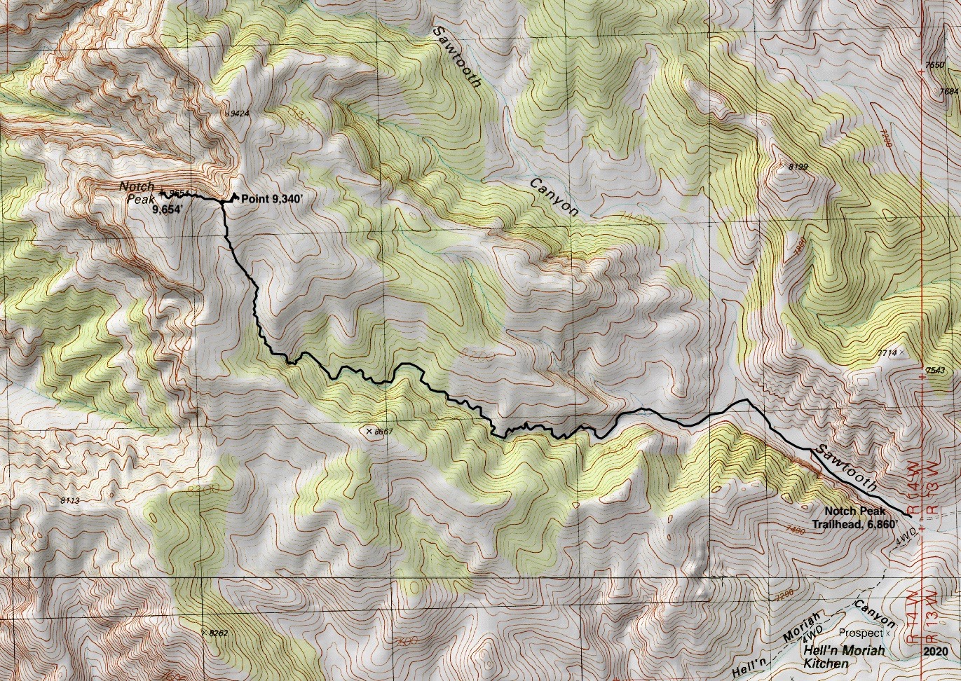 Earthline: The American West: Notch Peak, 9,654', House Range, Utah's ...