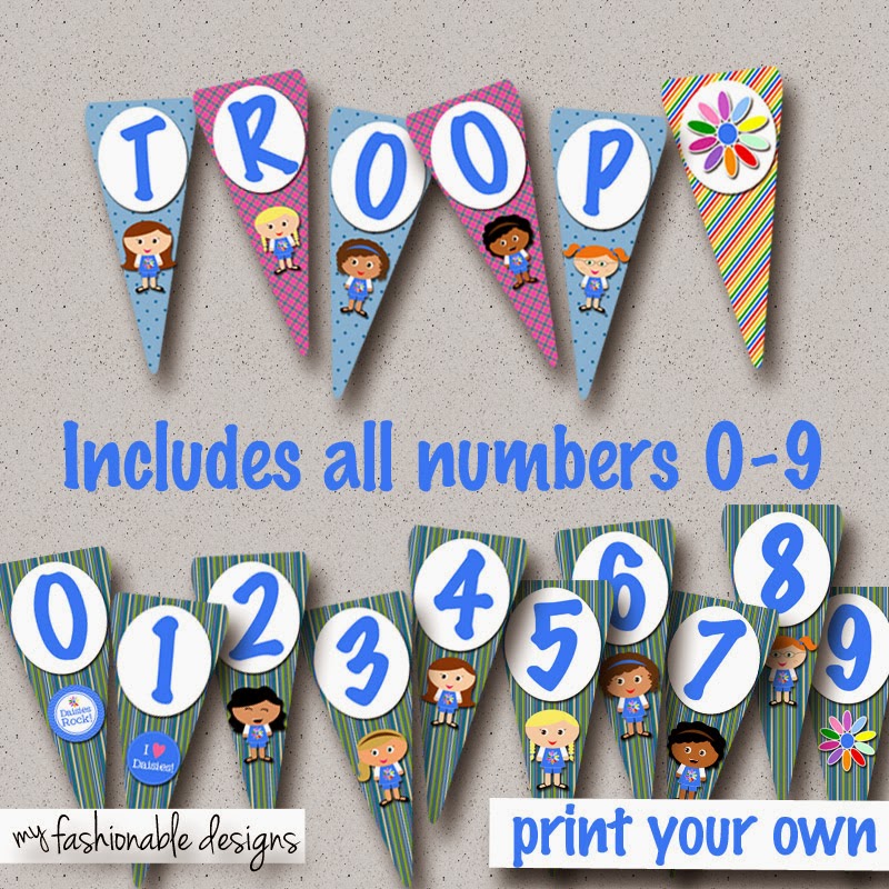 My Fashionable Designs: Girl Scouts: Daisies Troop Banner!