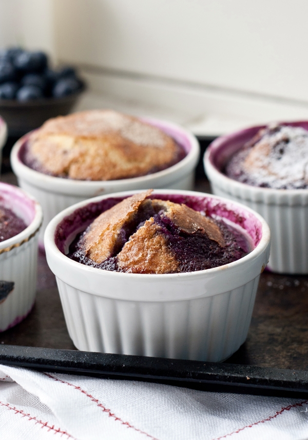 Individual Blueberry Cakes - 5 ingredients, 30 minutes - Izy Hossack ...