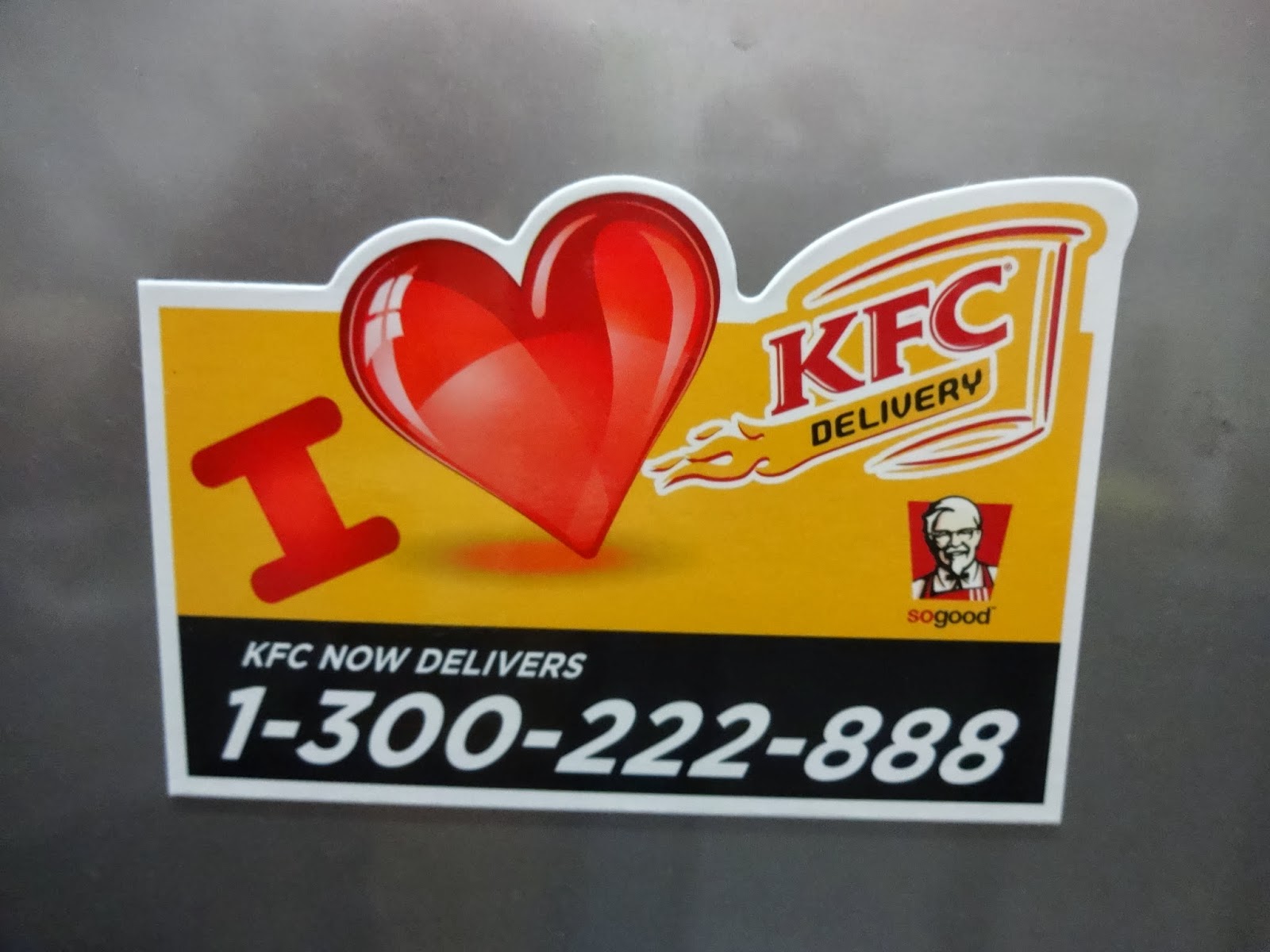 Fridge Magnet KFC Delivery