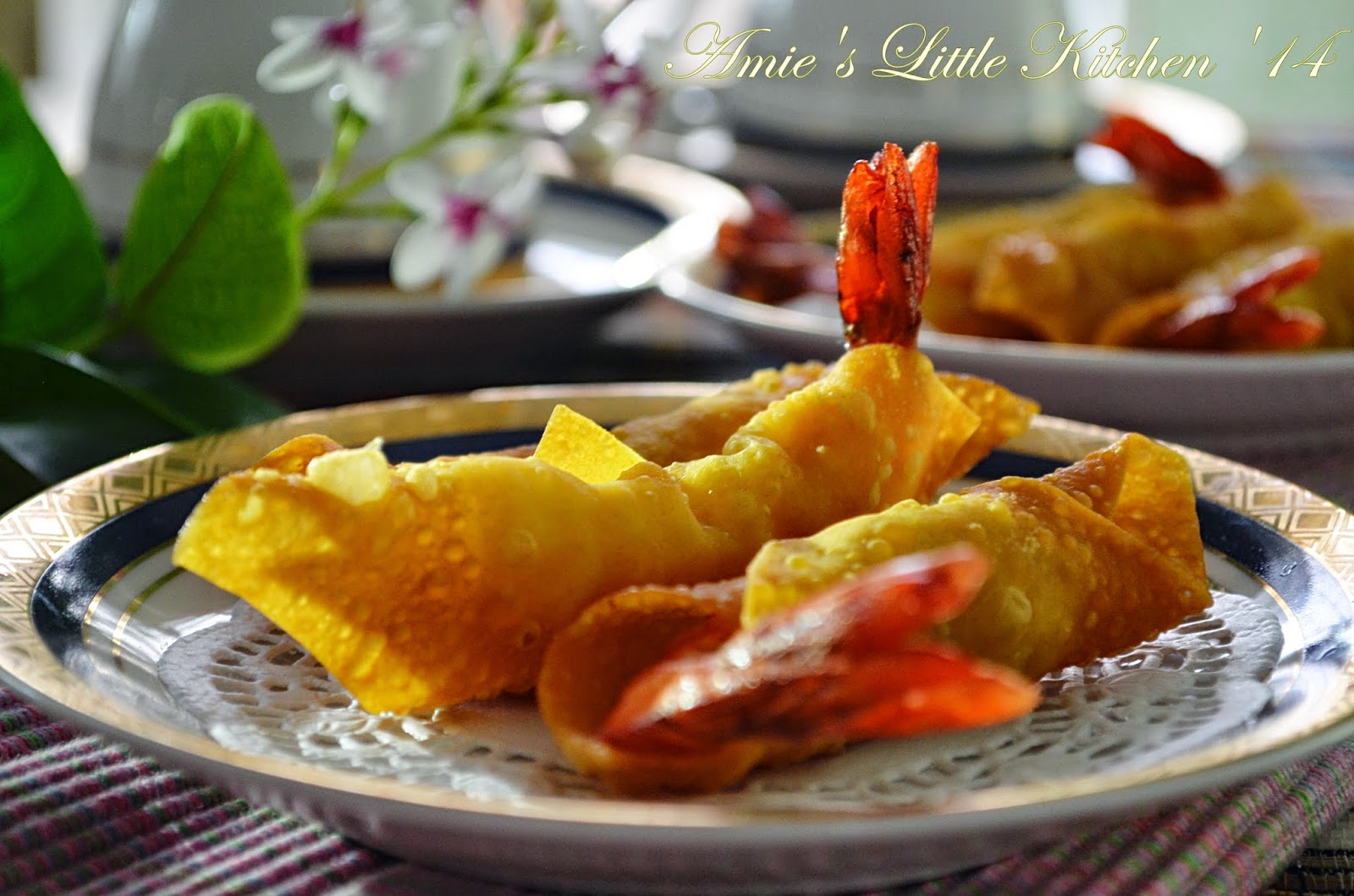 Udang Balut Kulit Wantan - Amie's Little Kitchen