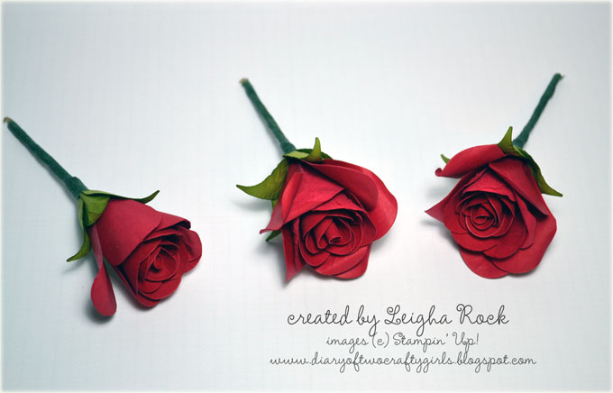 Diary of Two Crafty Girls: A Dozen {Cardstock} Roses for My Valentine