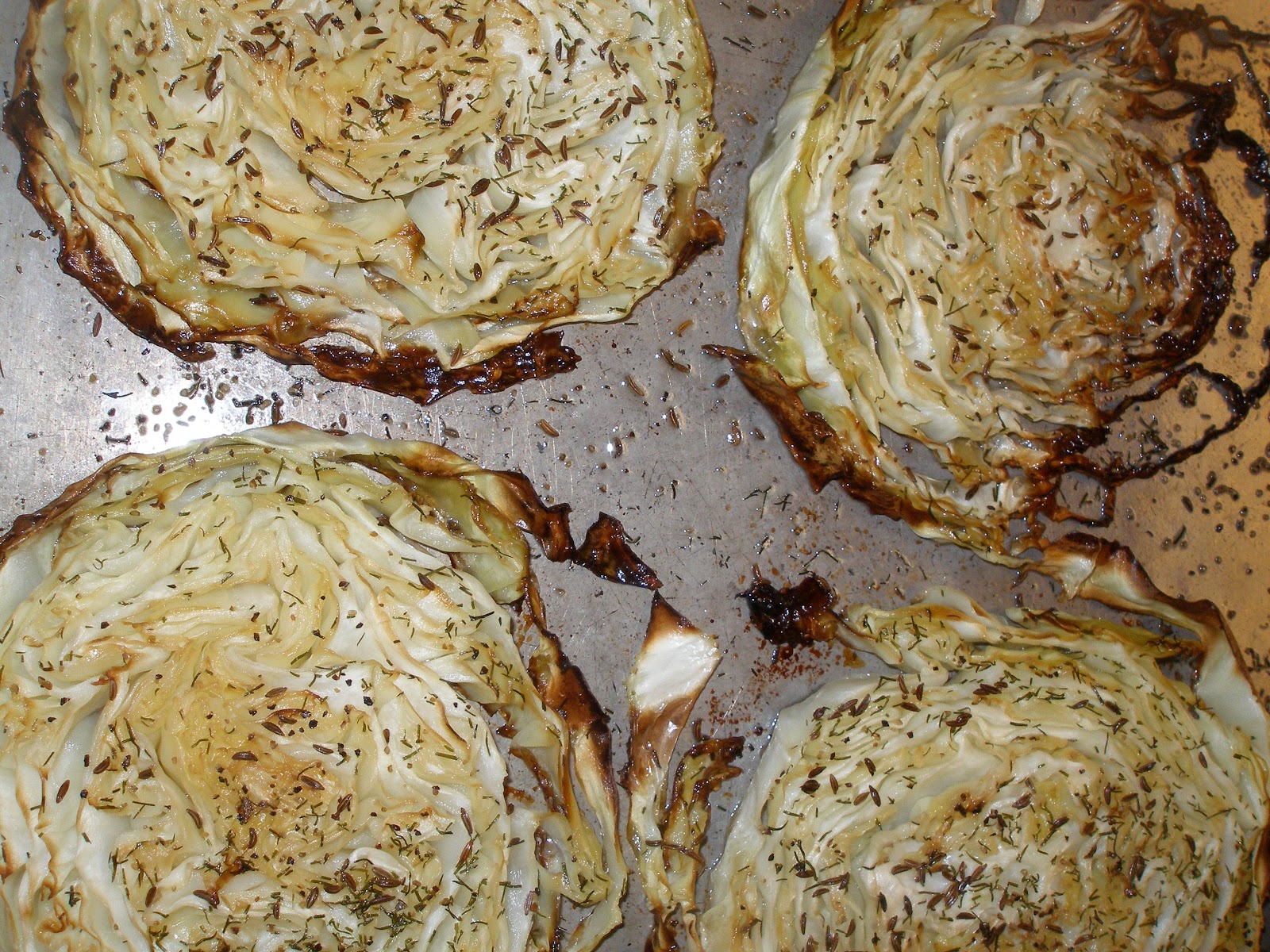 oven roasted cabbage
