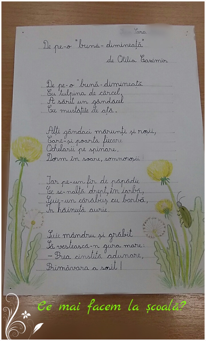 POEZII DE PRIMĂVARĂ