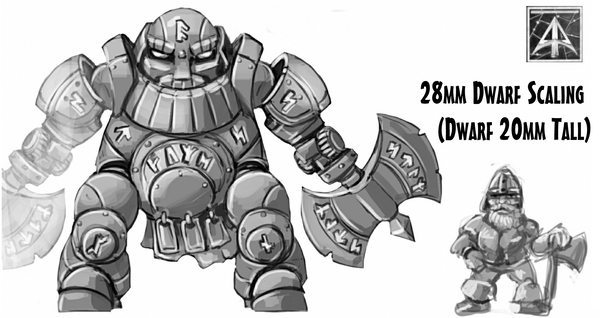 Alternative Armies: 28mm Dwarf Runic Golem Kit Concepting