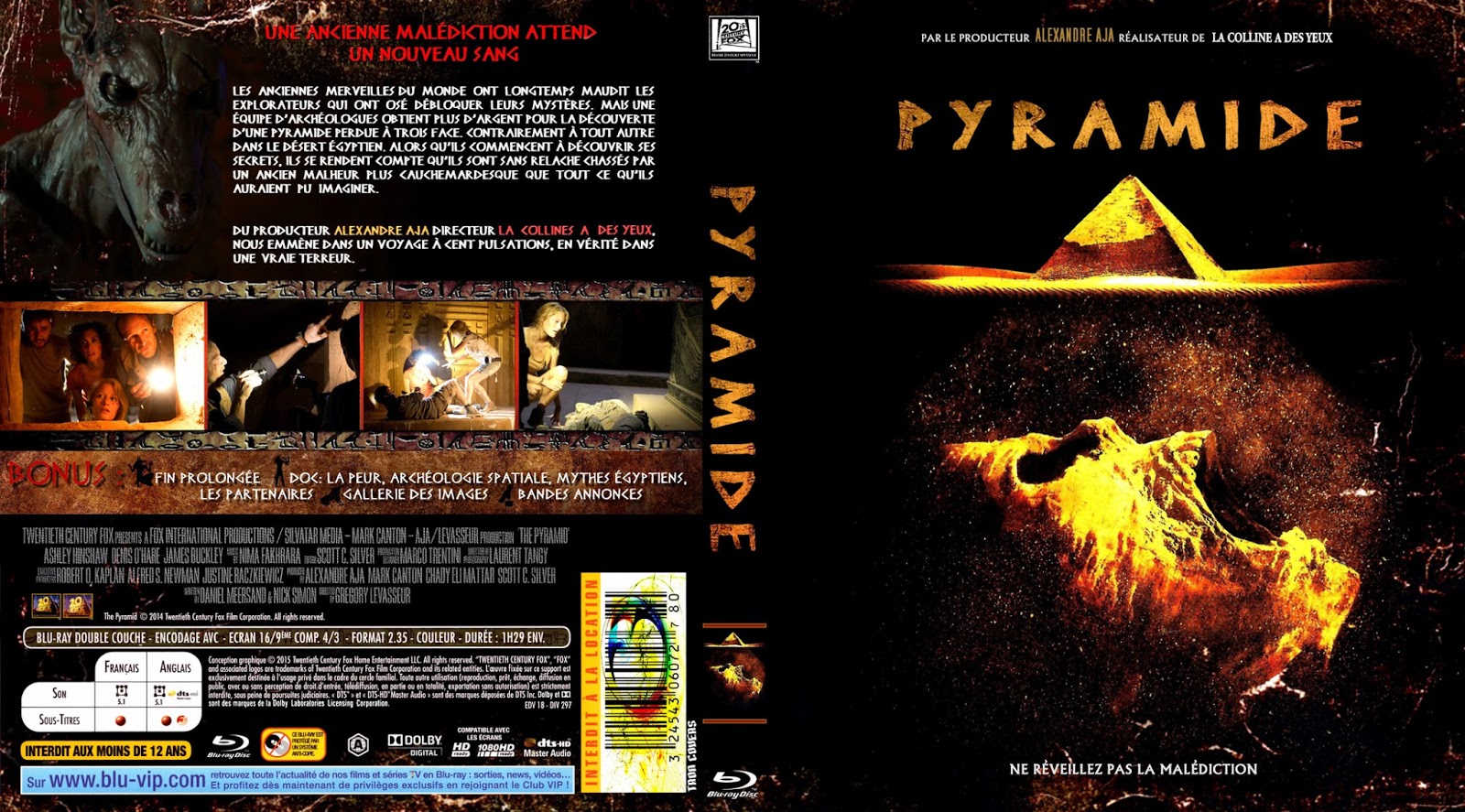 BLU-RAY JAQUETTES BLU-RAY: Pyramide