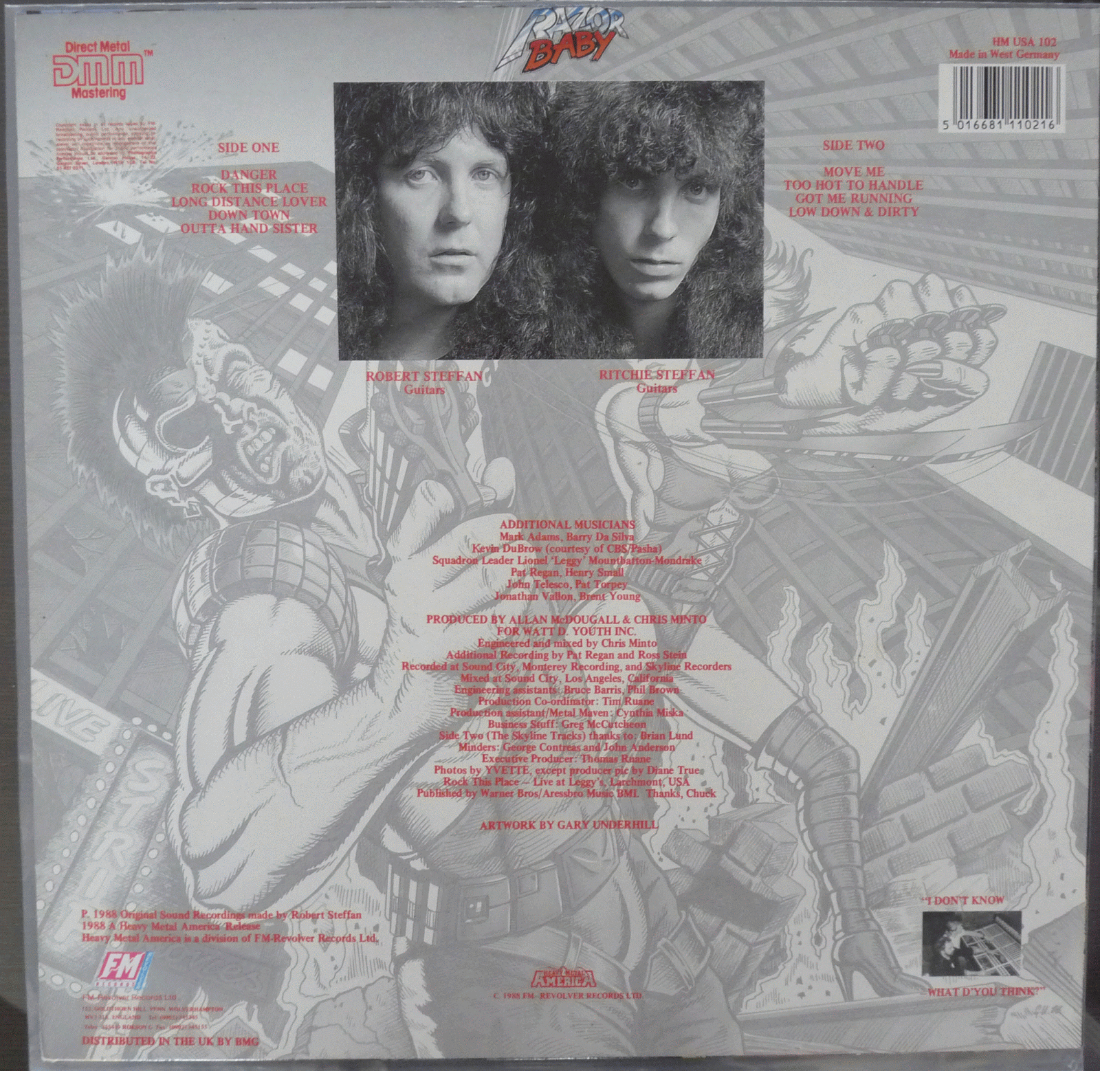 Razor Baby - Too hot to handle (FM Revolver Records, 1988)