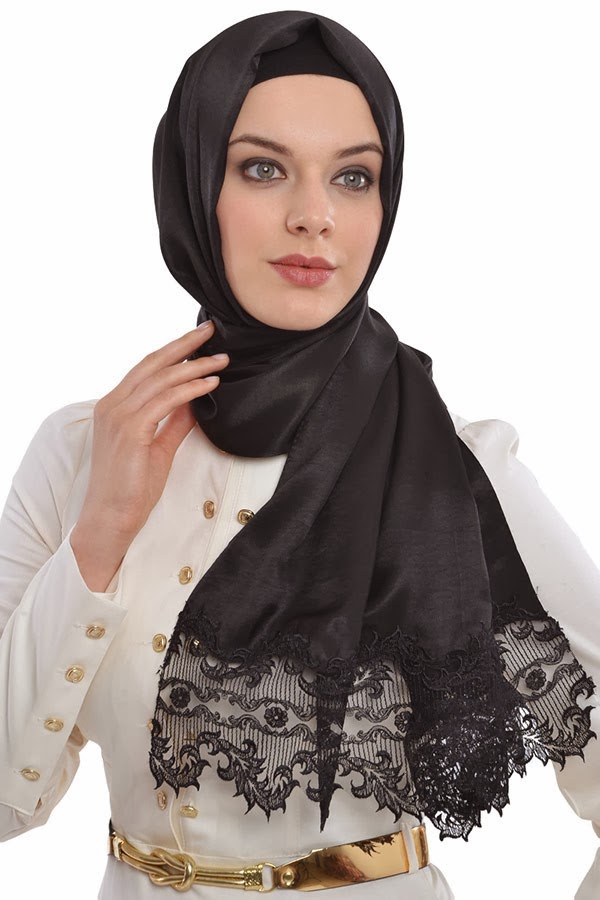 Arabic Lace Scarves | Viscose Scarf with Lace | Fashion Scarves 2013-14 ...