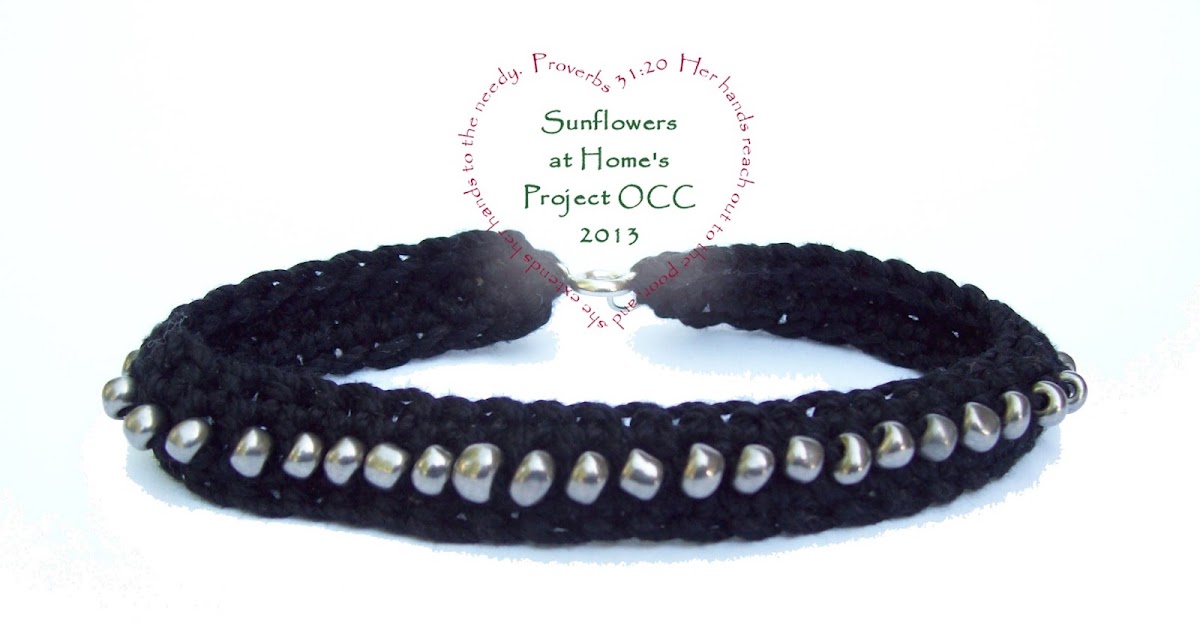 Sunflowers At Home: Crochet Bead Bracelet