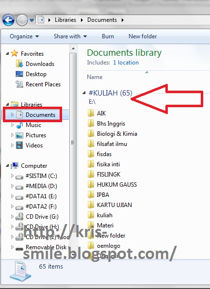 Fungsi Folder Libraries Windows (Documents, Music, Pictures, Videos ...