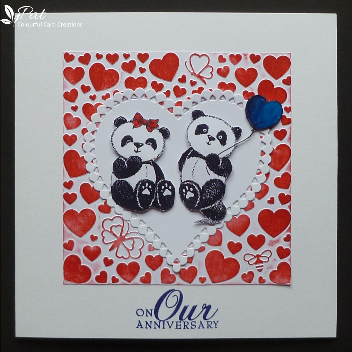 Colourful Card Creations: Panda Love Anniversary