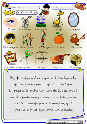 **MI MAESTRA PURI**: Lecturas de las letras g y j.