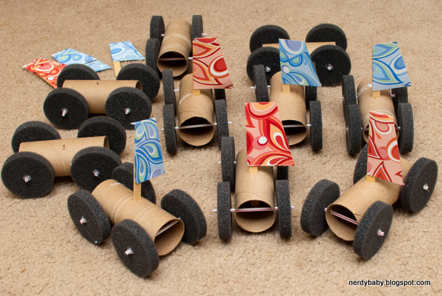 Nerdy Science: Sail Cars with 2-3 yr olds