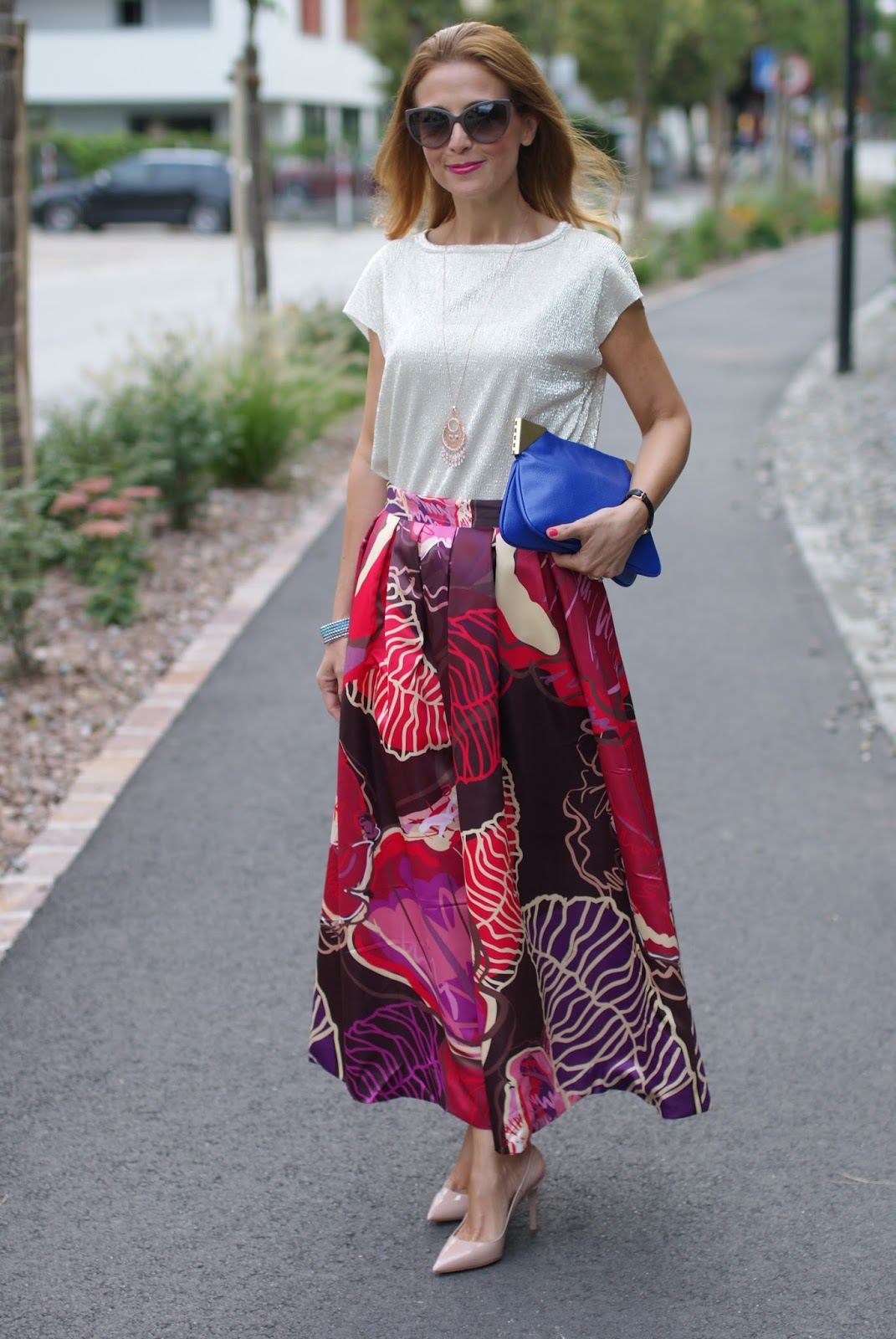 Exotic print maxi full skirt: ethno chic style | Fashion and Cookies ...
