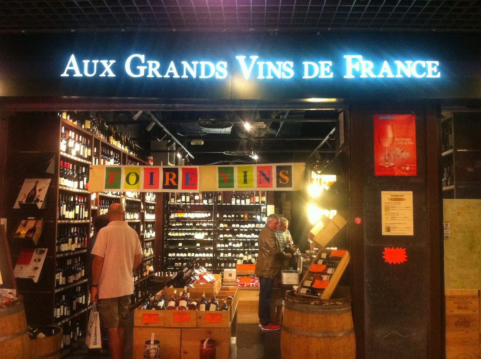AUX GRANDS VINS DE FRANCE: En direct live de la Foire aux Vins du caviste