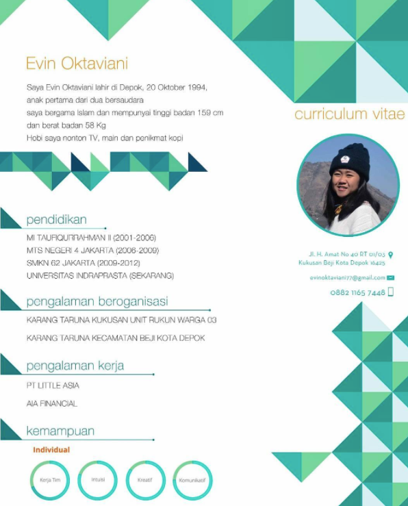 Contoh Cv Menarik Dan Kreatif / Contoh CV Kreatif, Menarik, Baik, Resmi ...
