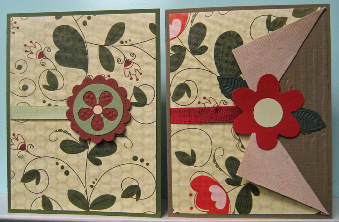 ART - just do it!: A set of handmade cards with fun background paper