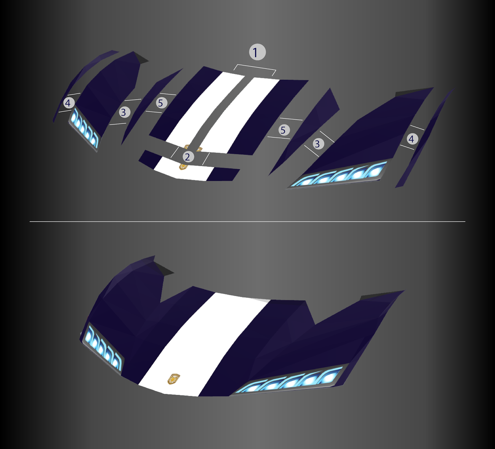 Papercraft Zentorno GTA V Instrucciones 1