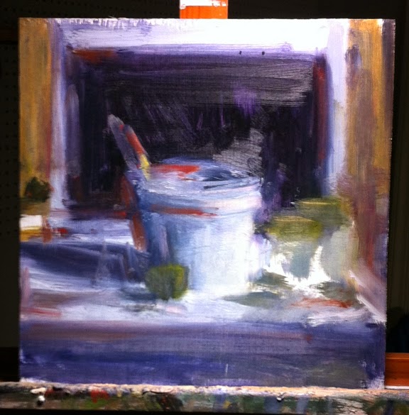 My Paintings: White Bucket - Still Life Study