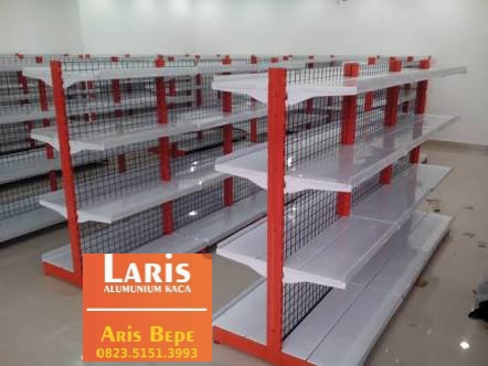 "LARIS" PRODUK ALUMUNIUM KACA SURABAYA : RAK DISPLAY TOKO