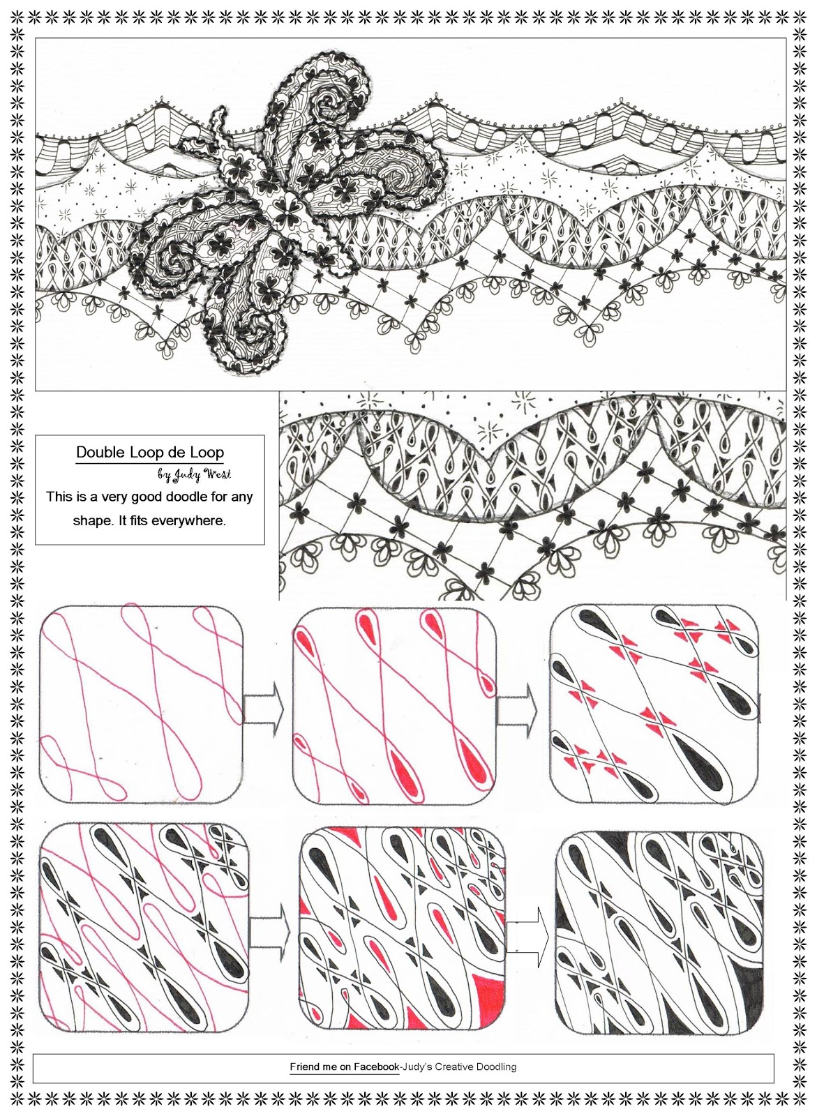 Creative Doodling With Judy West Double Loop De Loop