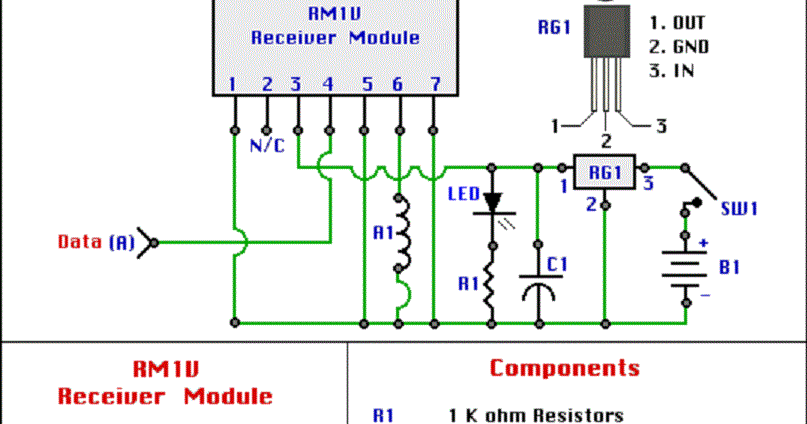 Electrical and Electronics Engineering: Wireless control receiver schematic