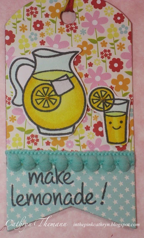 In the Pink, Designs by Cathryn: "Make Lemonade" Gift Set - Tag and Cards