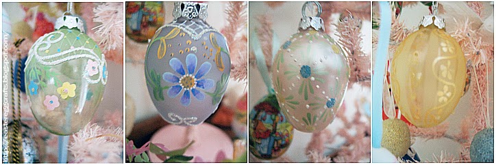 A Pink Feather Tree Decorated For Easter | Easter Egg Crafts