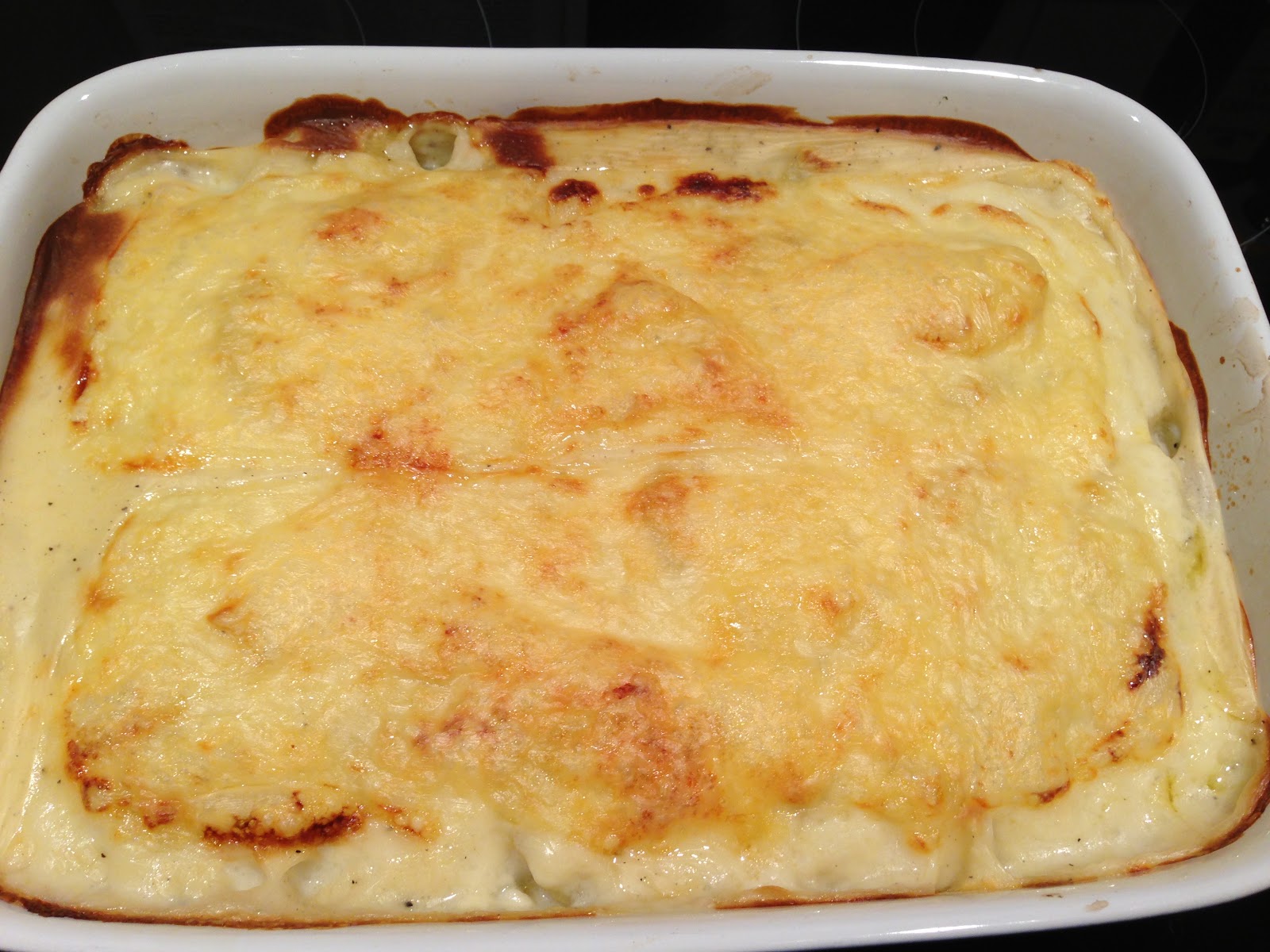 olles *Himmelsglitzerdings*: Kartoffelauflauf mit Pak Choi (Senfkohl)